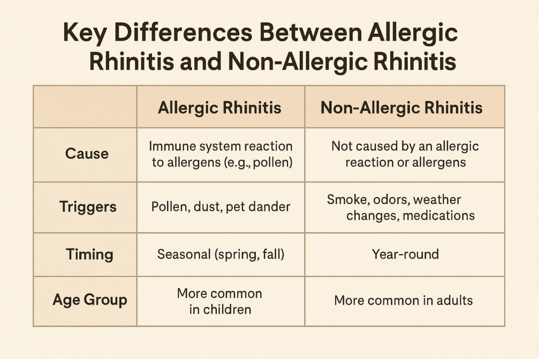 Allergic & Non-Allergic Rhinitis: Key Differences